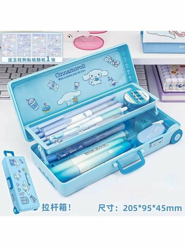 Пенал Kuromi, Hello Kitty, Cinnamoroll