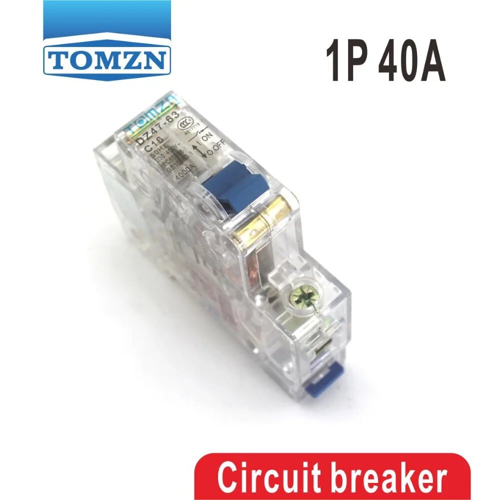 TOMZN Мини-автомат C45 40А 230В