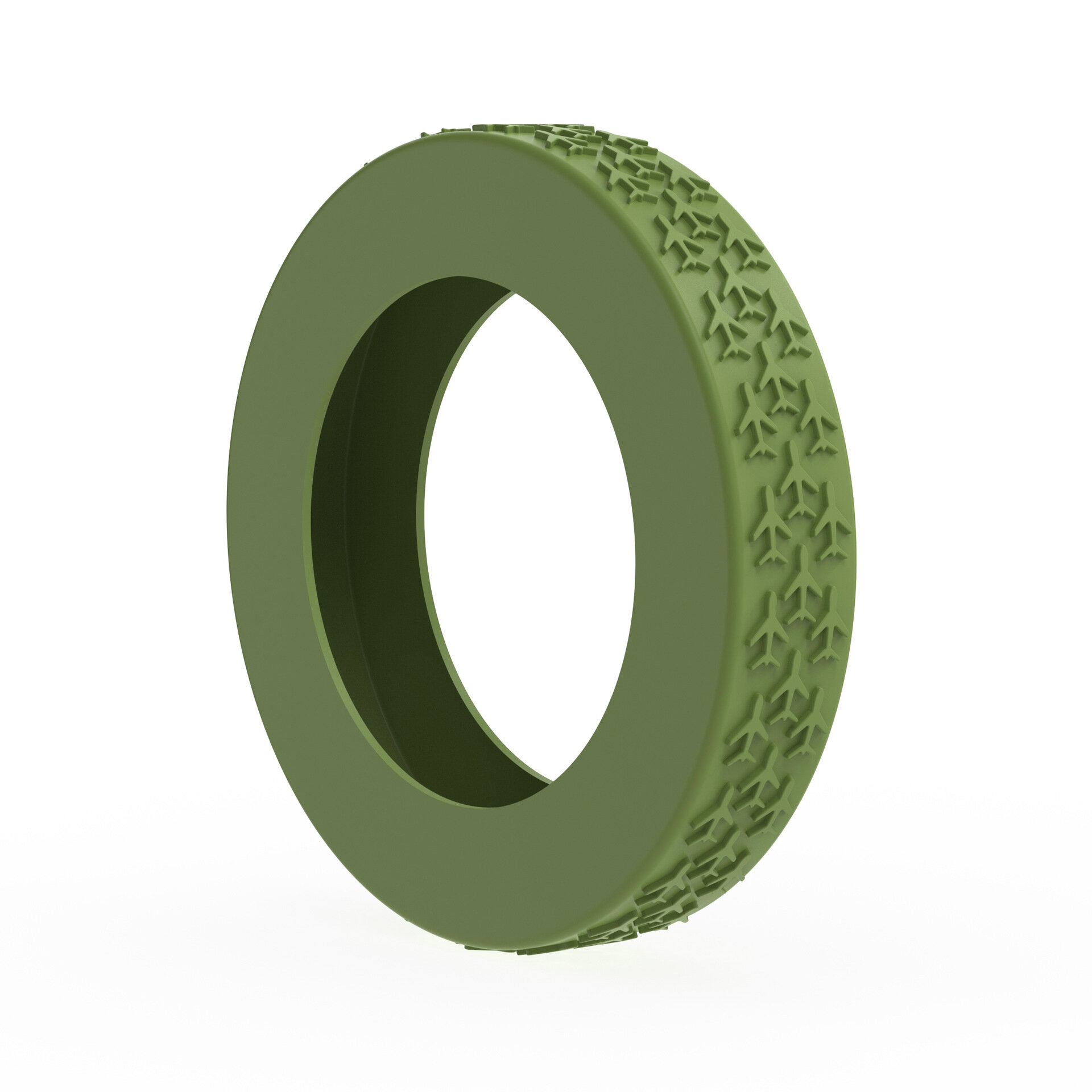 Чехол для колеса тележки, взрывозащищенный, силиконовый, армейский зеленый