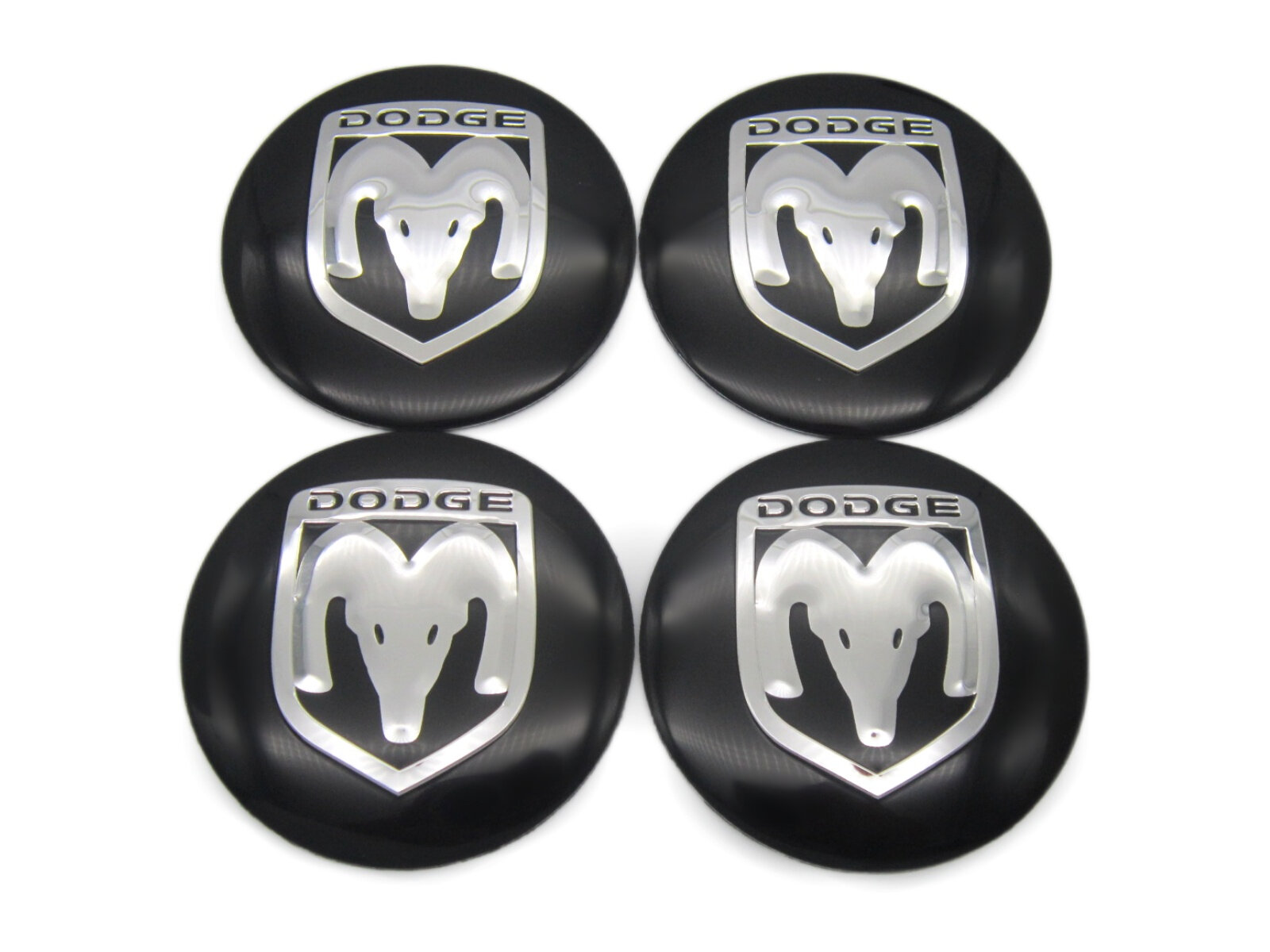 Наклейки на диски Додж 56 мм, комплект 4 шт.