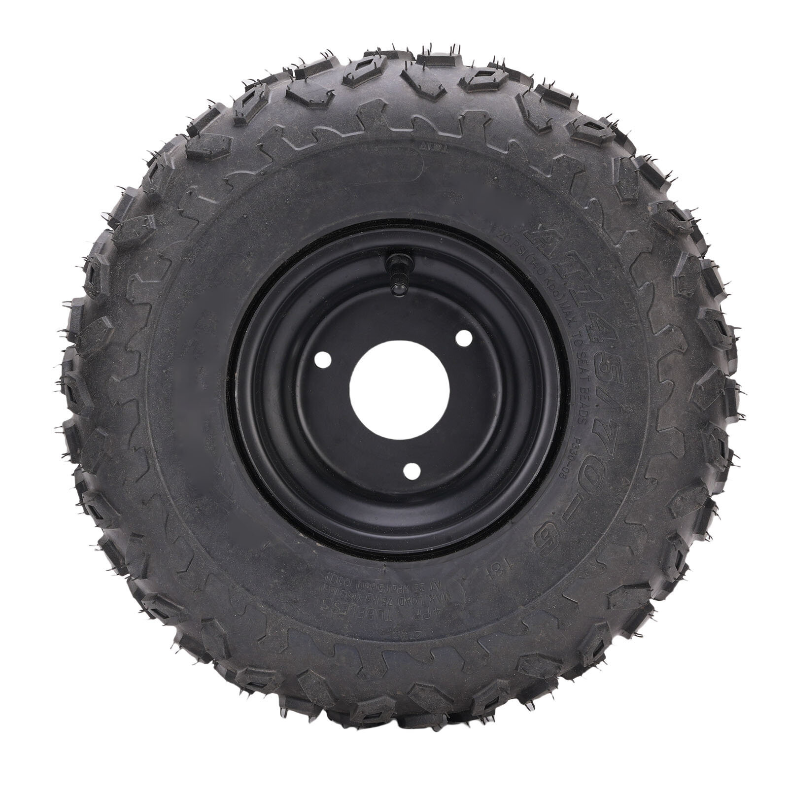 145/70-6 Шины 6 дюймов ATV UTV Все рельефные шины с 3 отверстием для гольфа для гольфа гольф садовой косилка Black