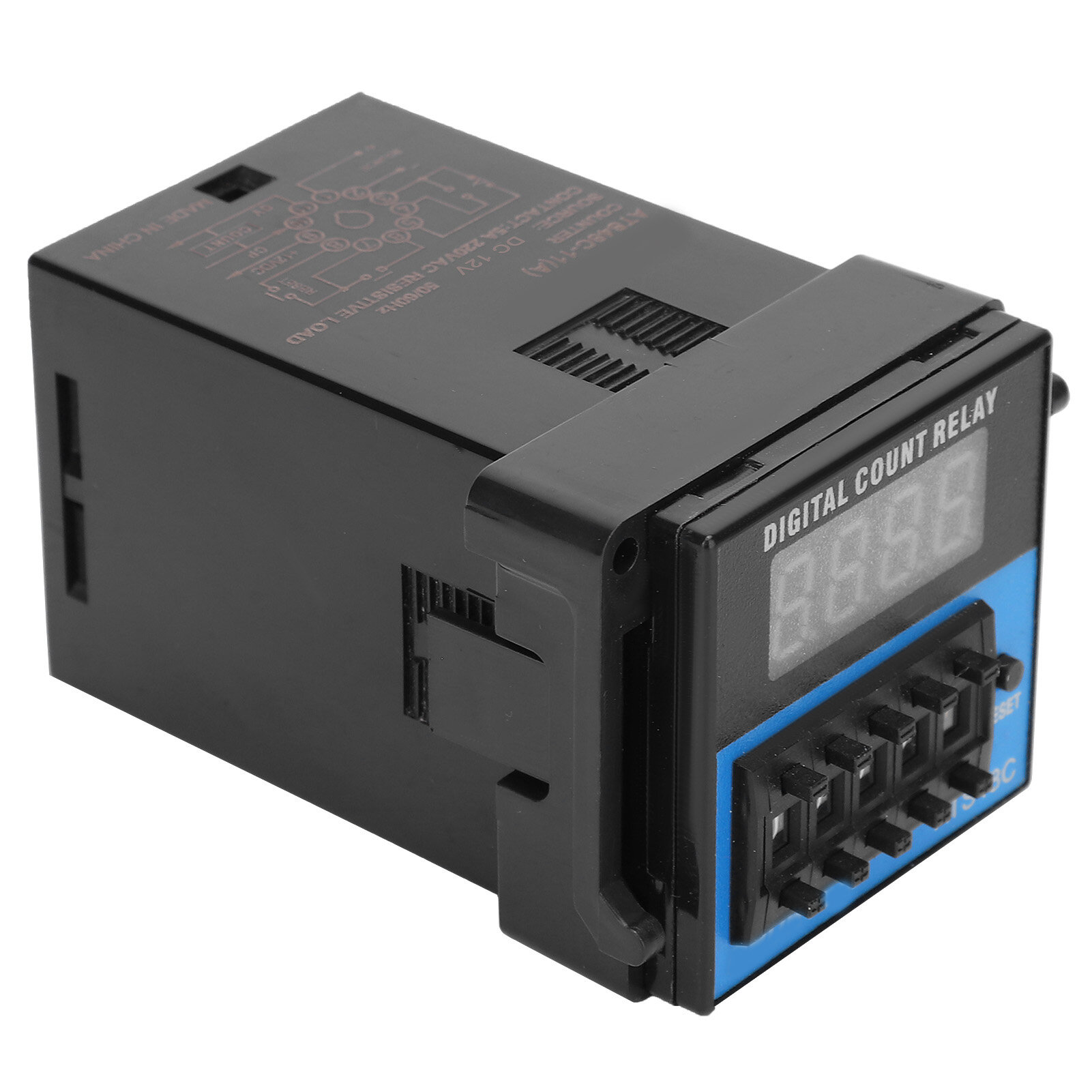 ATS48C‑11(A) Реле времени, светодиодный цифровой трубчатый дисплей, задержка цикла, защита от помех, 12 В постоянного тока