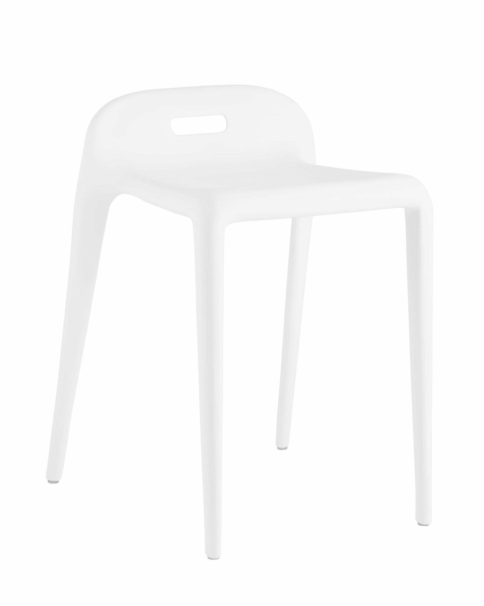 Табурет Sletten STOOL GROUP белый, пластик, металл, твердое сиденье, без подлокотников