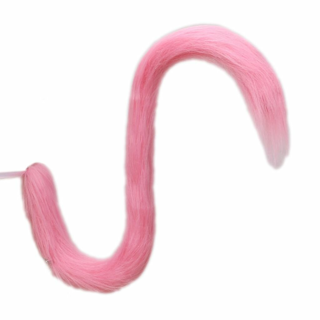 Длинношерстный кошачий хвост cat mother cute cosplay-розовый