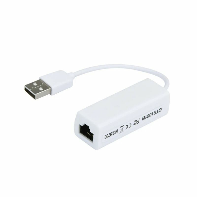 Адаптер USB RJ45, новый USB 2.0 Ethernet 10/100 Мбит/с RJ45, сетевая карта, сетевой адаптер LAN, RJ45, гнездо - USB, штекер, оптовая продажа