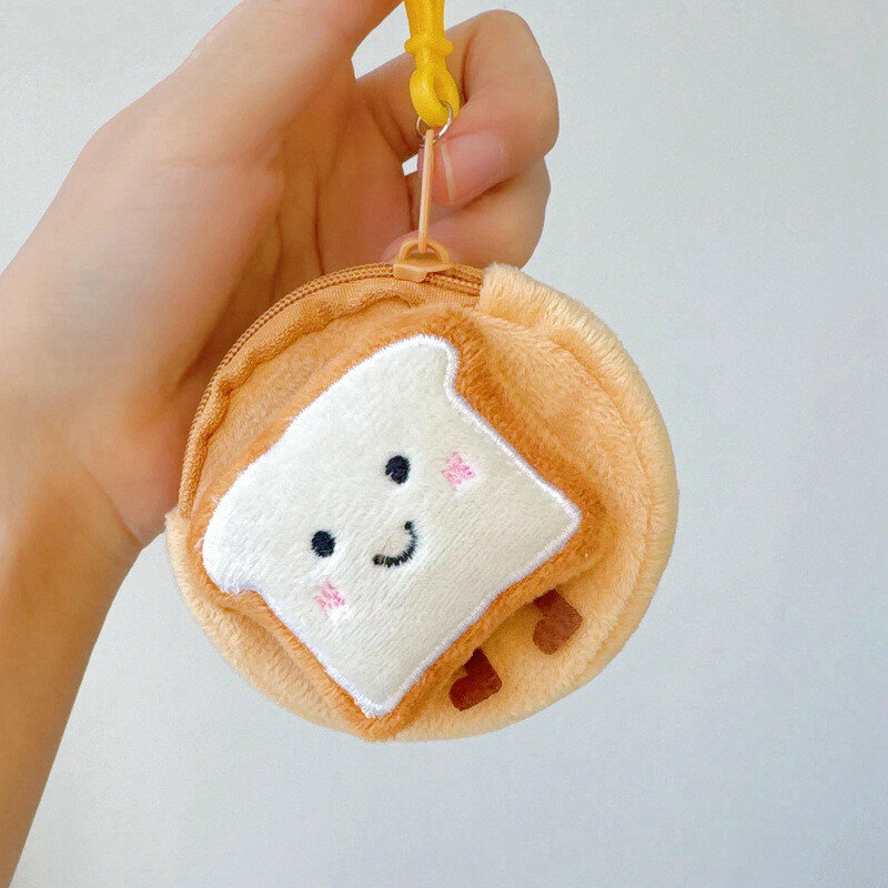 Мягкий плюшевый кошелек для монет с легким дизайном, для детей и путешествий