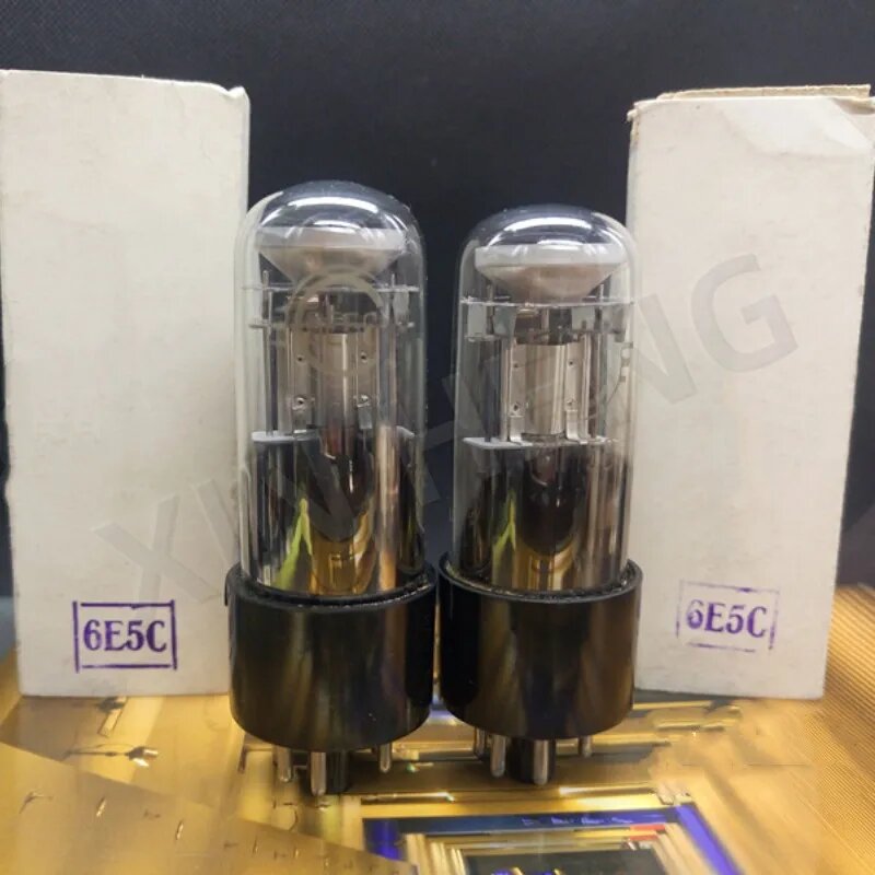 Коробка 2 шт. советские лампы 6E5C "кошачий глаз"