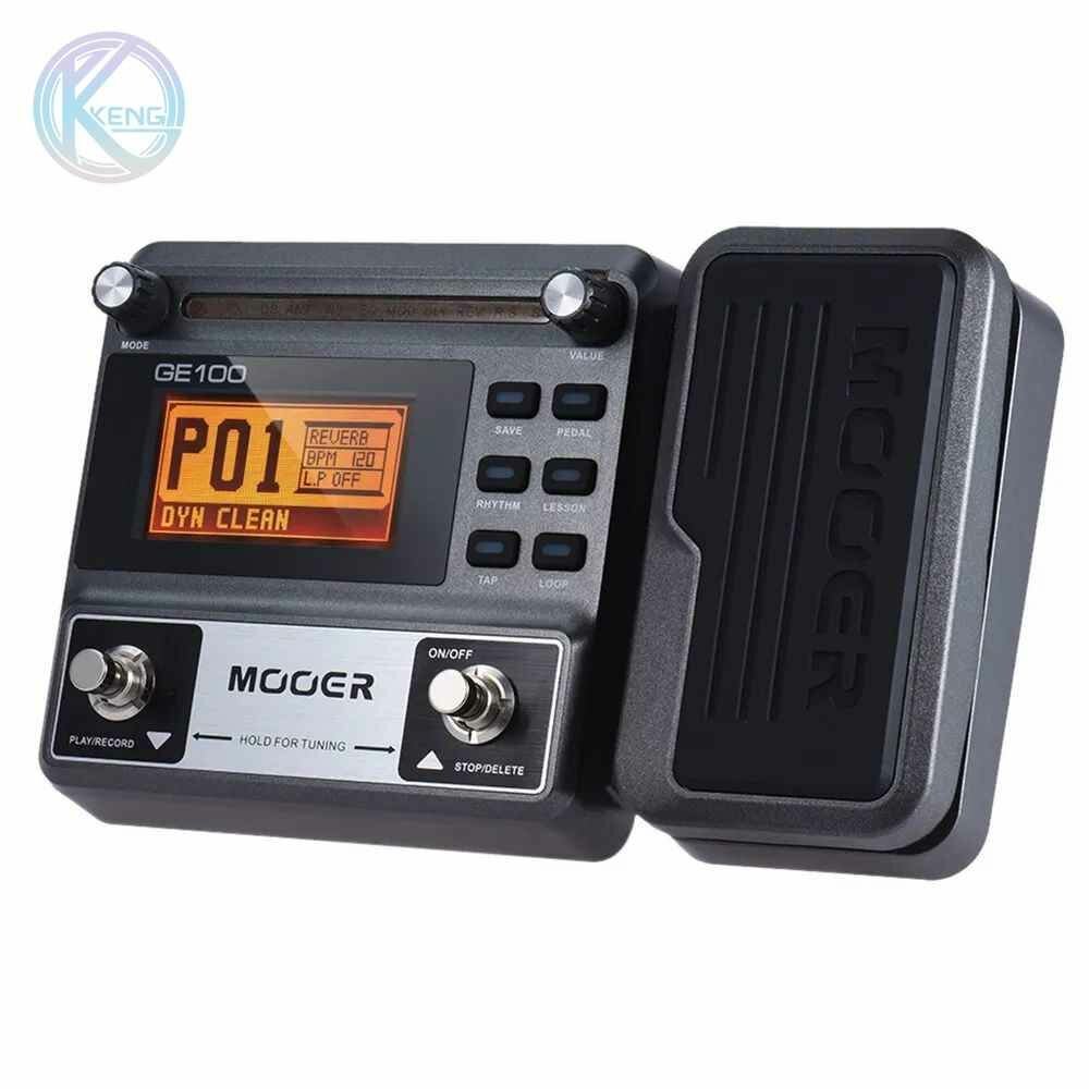 Гитарный мультиэффектный процессор MOOER GE100 Педаль эффектов с циклической записью (180 секунд)