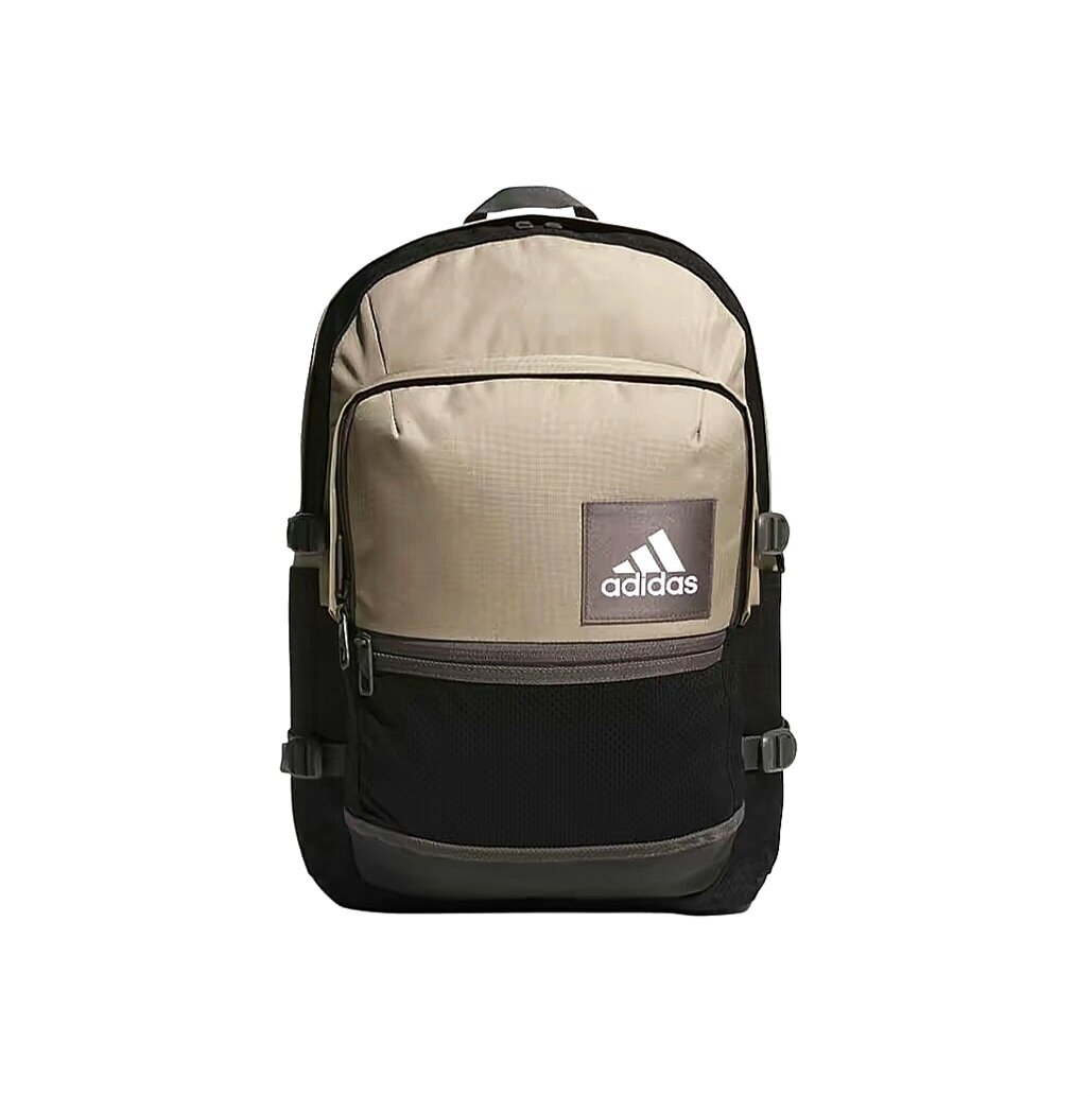 Рюкзак Adidas, компактный, городской, для женщин и мужчин, средний, черно-бежевый