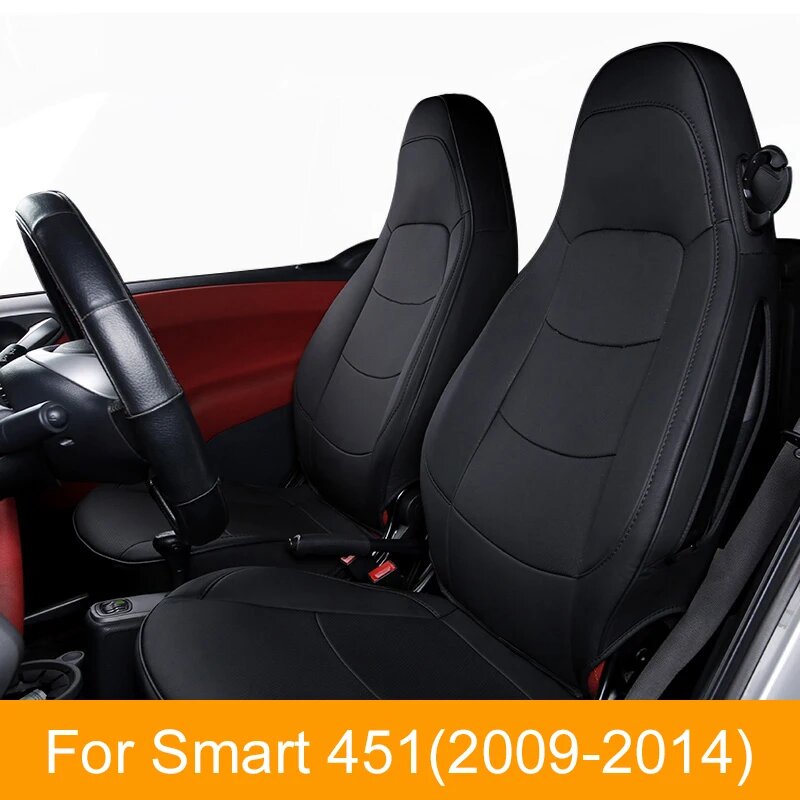 Для Smart 451 Fortwo 09-14, чехлы на автомобильные сиденья на заказ, универсальная дышащая подушка, сезонные аксессуары для интерьера black 1