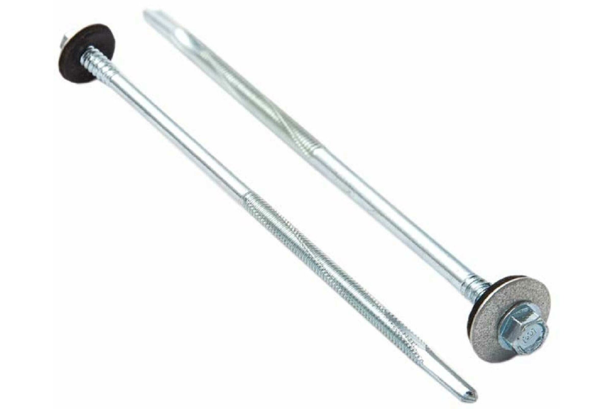 Саморезы для сэндвич панелей 5,5х240мм, из нержавеющей стали, с сверлом, 6 шт.