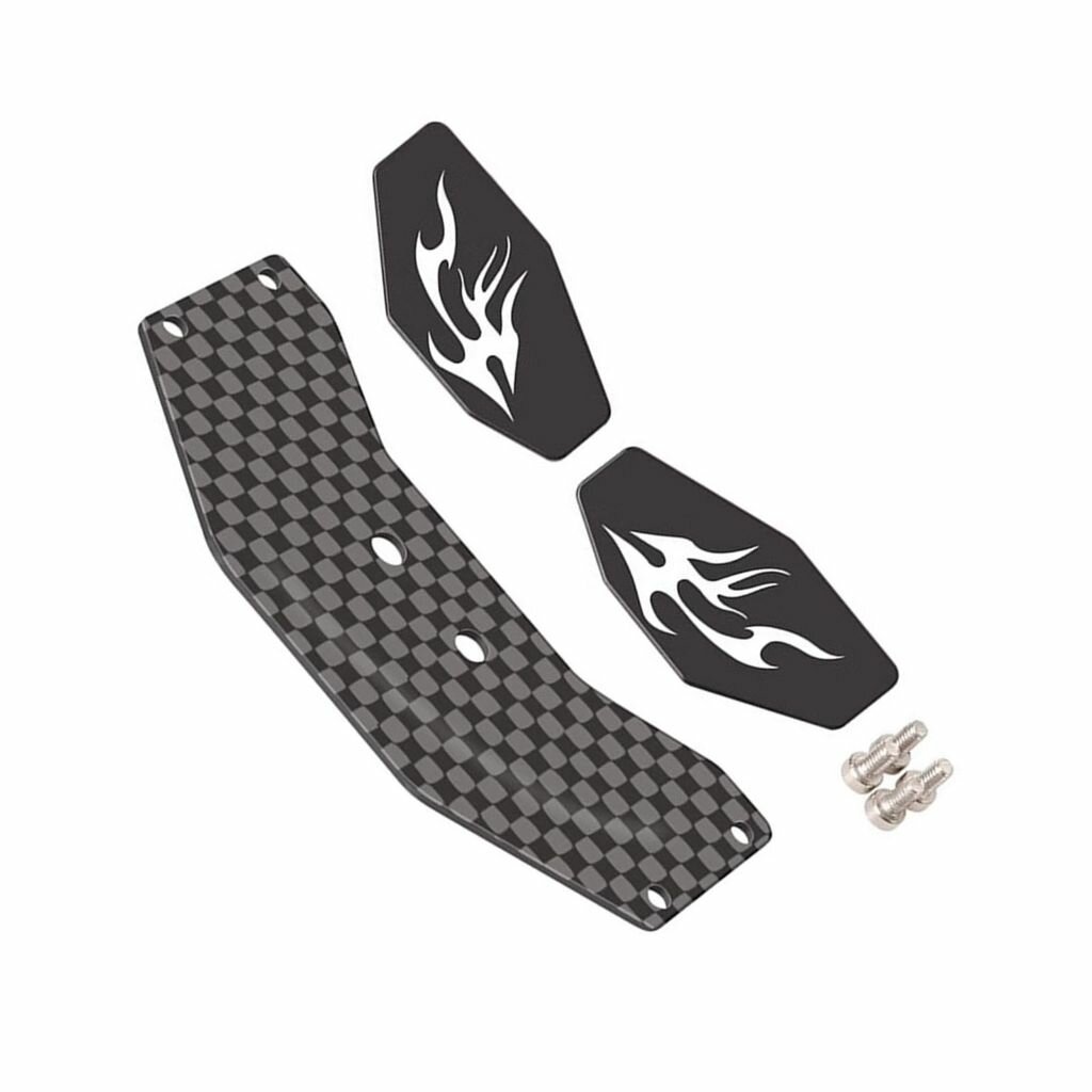 Легкий карбоновый шасси с алюминиевым задним спойлером для радиоуправляемой машины 1/24