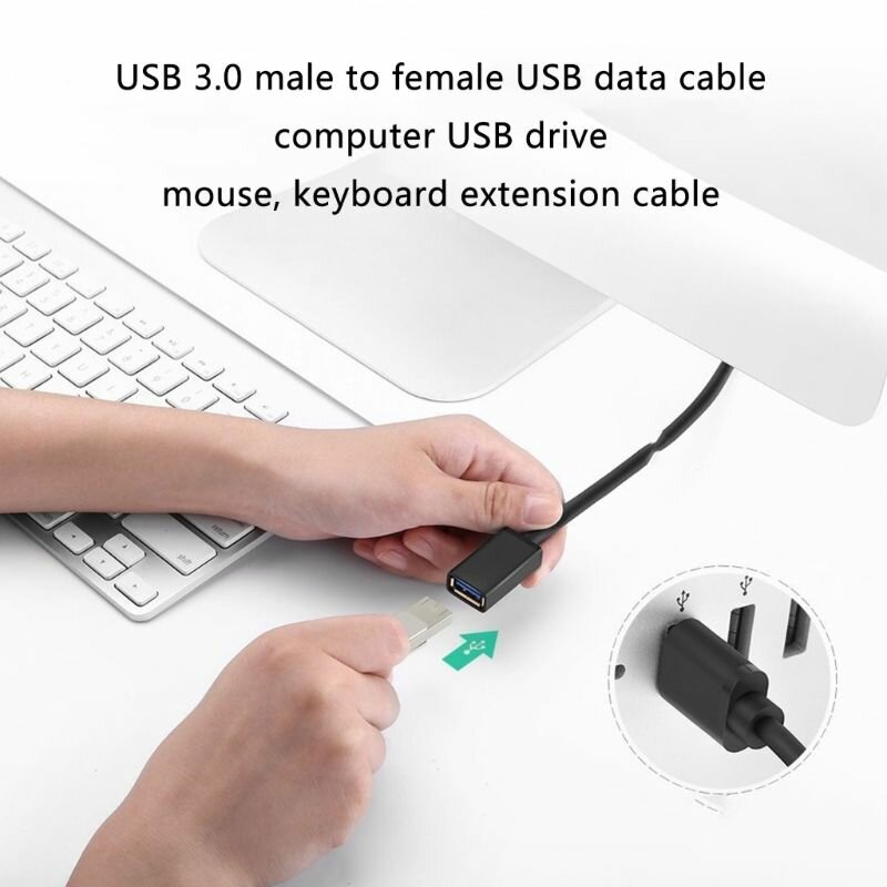Usb-кабель для передачи данных usb3.0 от мужчины к женщине, компьютерный U-диск, удлинительный кабель мыши и клавиатуры-3 м