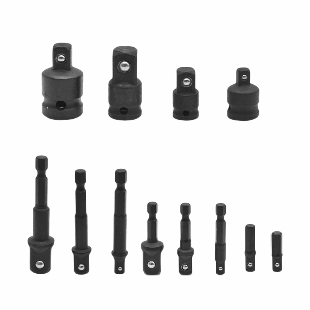 12шт Набор Адаптеров Для Розеток Ударного Класса С Шестигранными Хвостовиками, Адаптеры для Розеток, Аксессуары для Электроинструмента, Обновления для Электрического и Ручного Инструмента