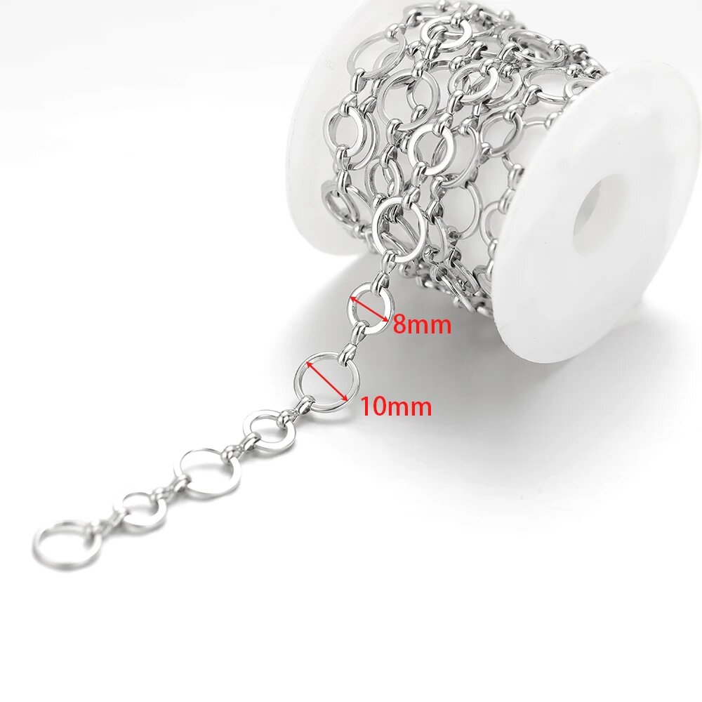 Кубинская цепочка Oklayn из нержавеющей стали 1 метр 26 Steel 01