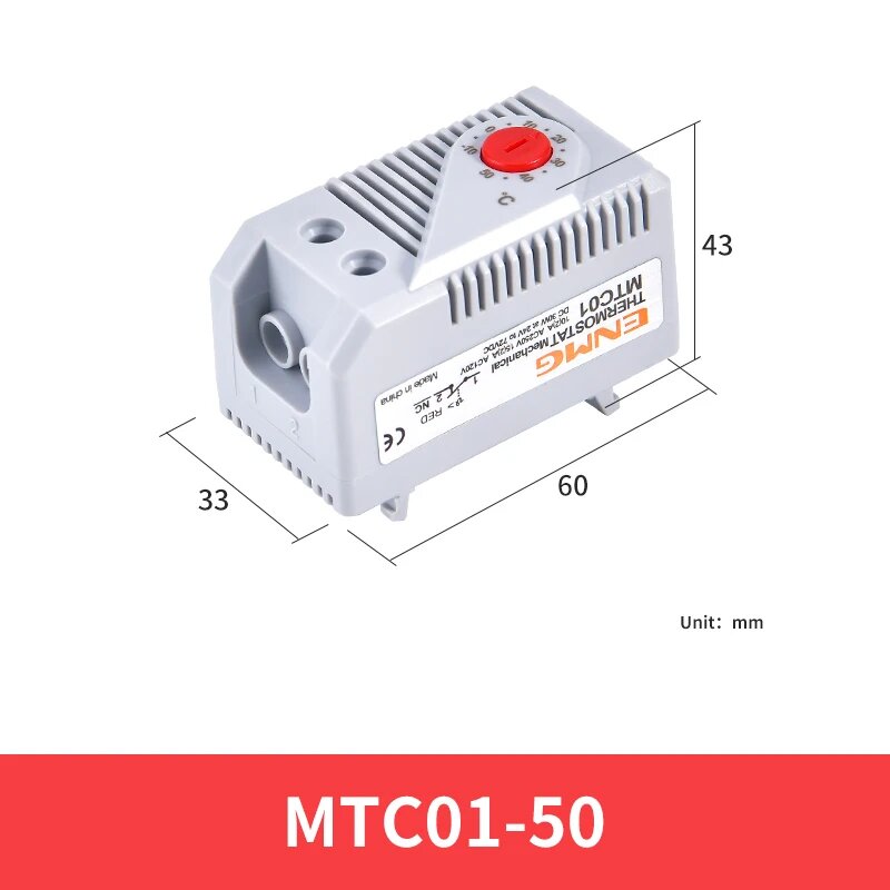 ENMG KTO011 KTS011 Мини-компактный биметаллический термостат на DIN-рейку Механический регулятор температуры Нормально открытый Нормально закрытый