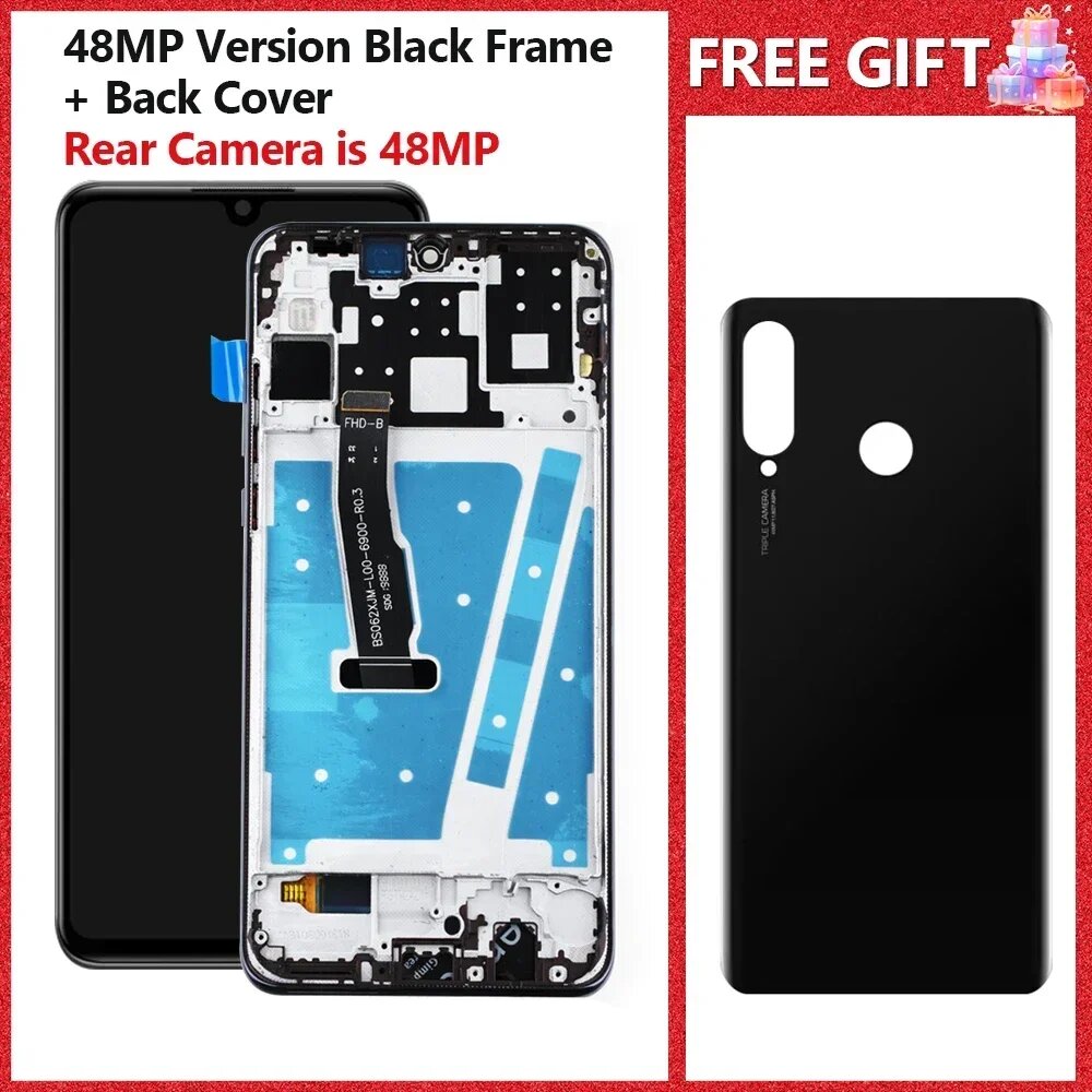 Высококачественный ЖК-дисплей для HUAWEI P30 Lite, ЖК-дисплей, преобразователь TFT 48Black Kit