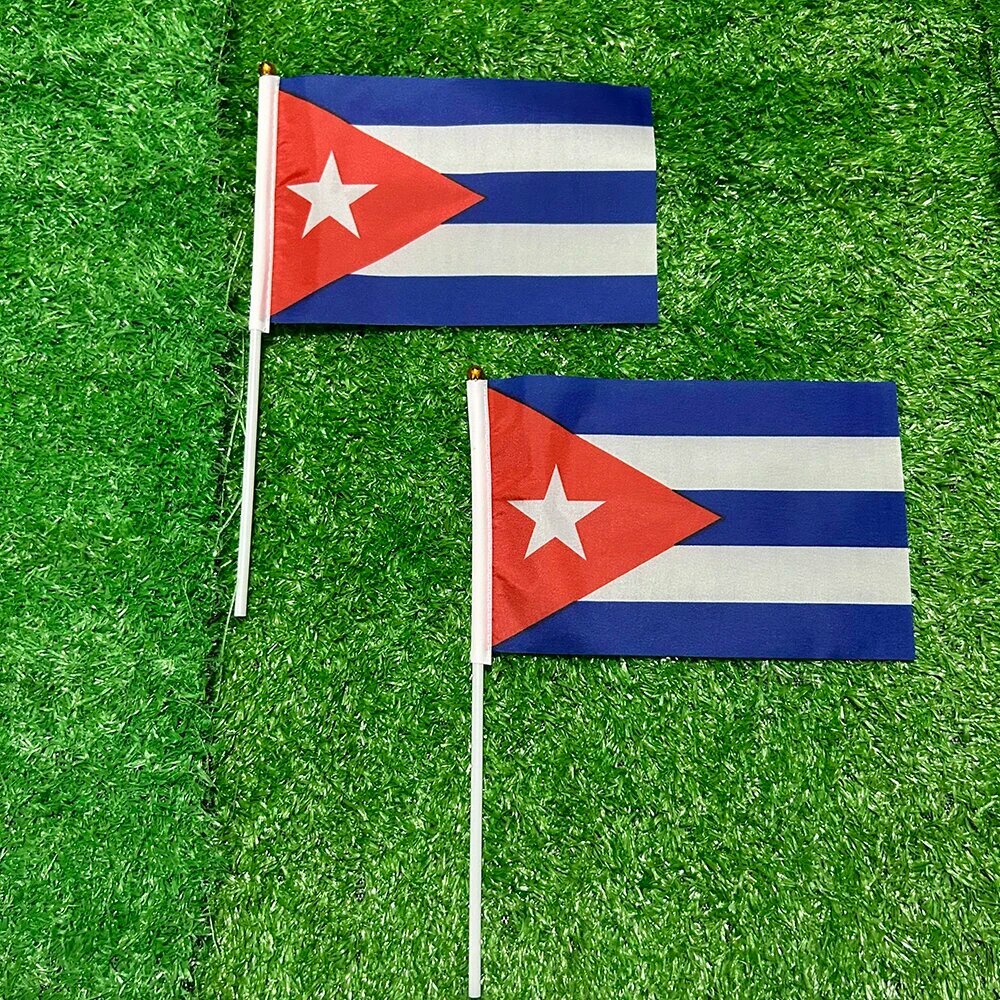SKY FLAG Ручной флаг Кубы 10/20/50/100 шт. 10 PCS