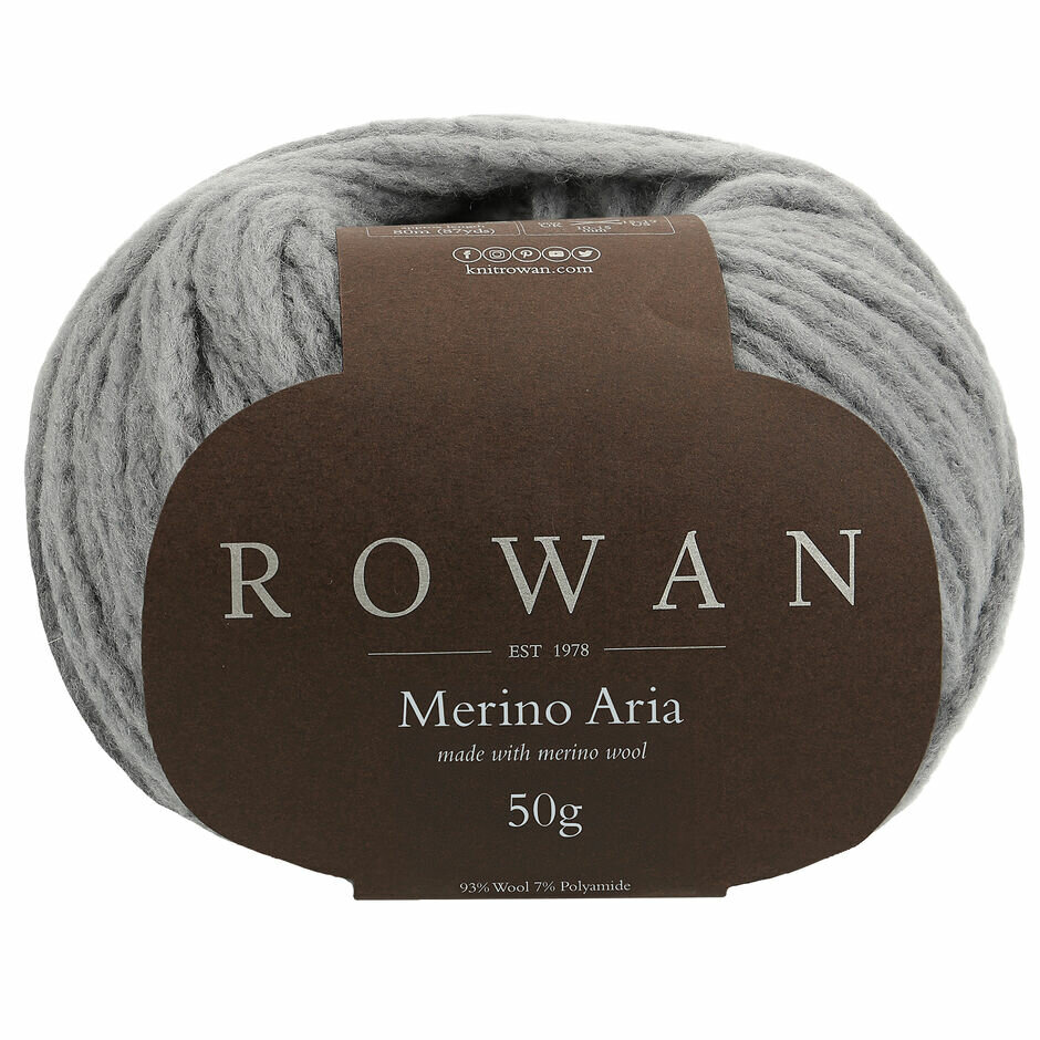 Merino Aria /Мерино Ариа/ пряжа Rowan, 9802236 (043, *, серый)