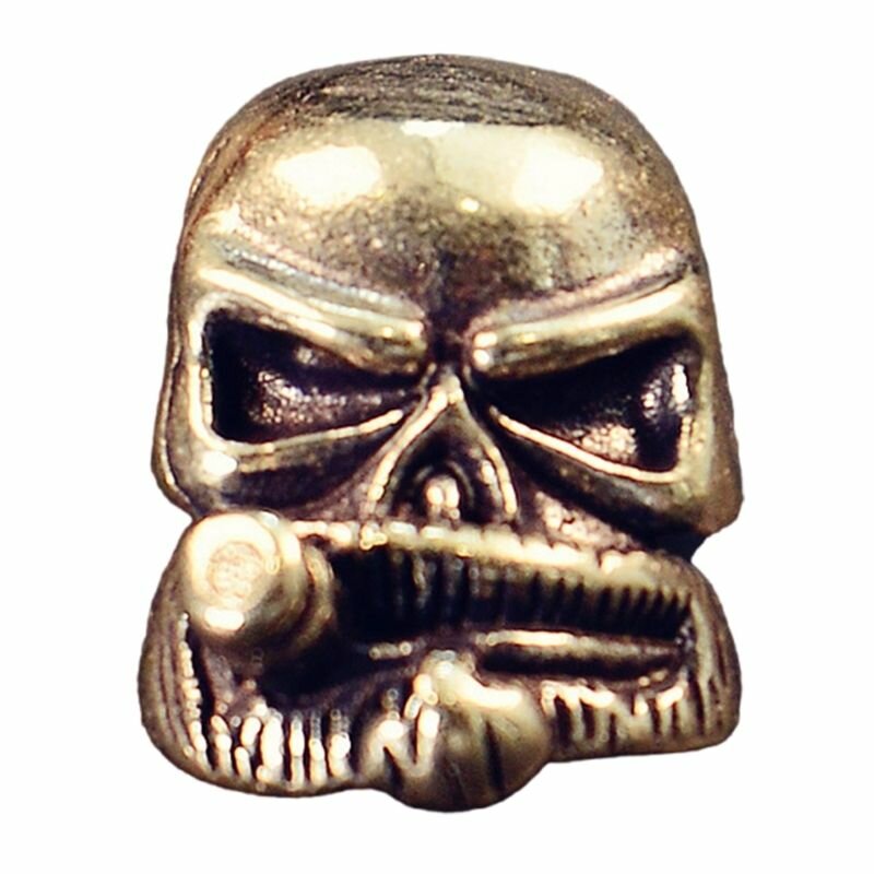 Металлические бусины-череп, Белый