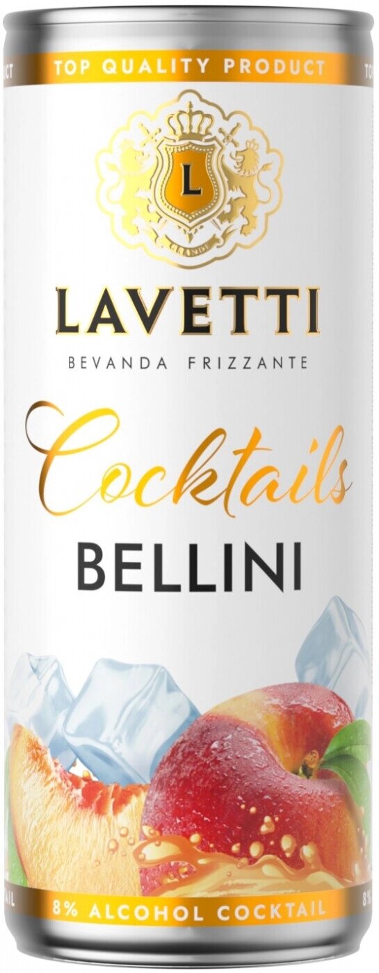 Сидр "Lavetti" Bellini, in can, 12 шт, 250 мл