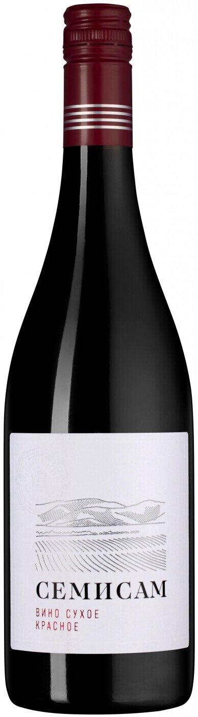 Вино "Семисам" Красное сухое, 2022