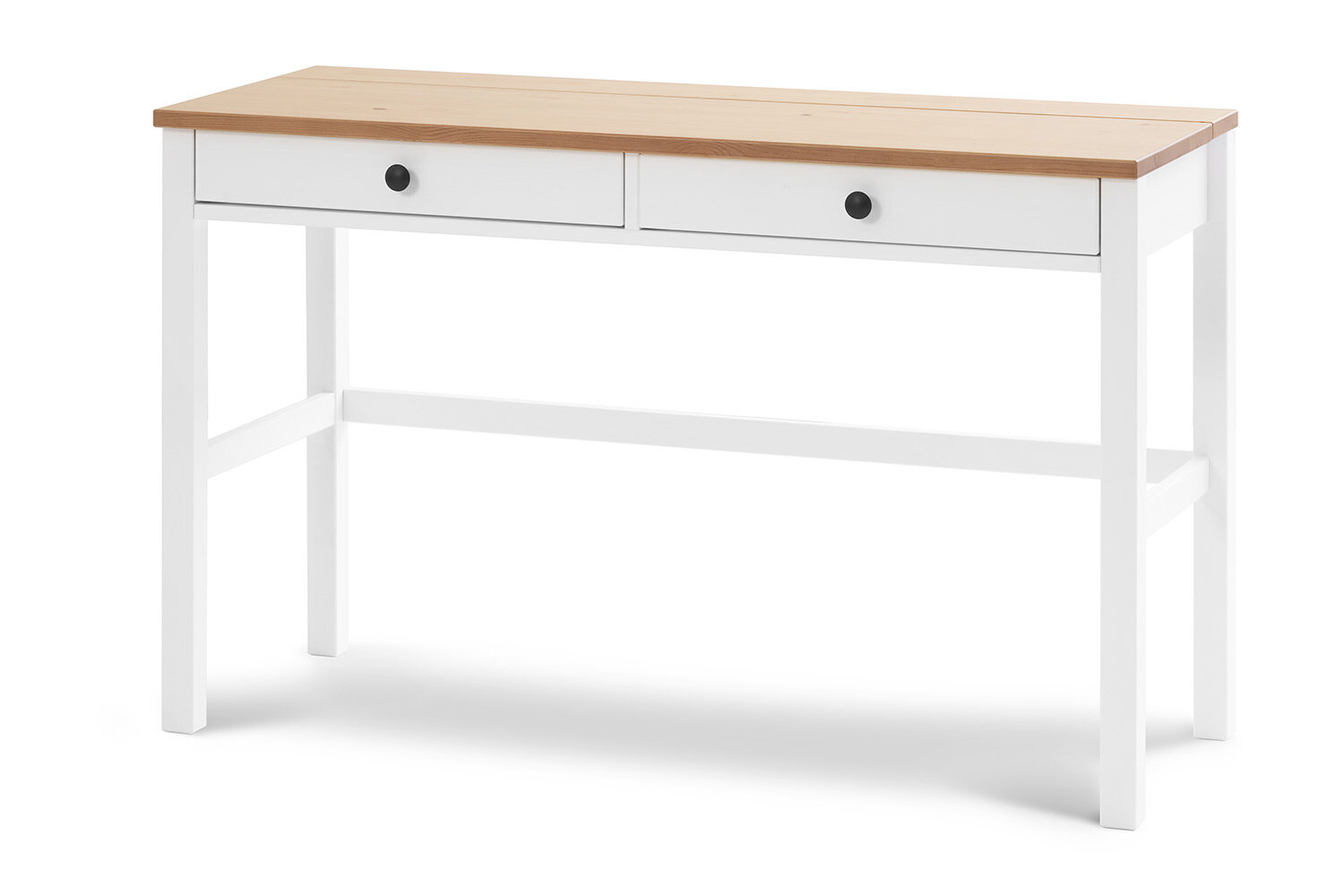 Письменный стол Hoff Эванс, 120,5х75х47 см, 2 ящика, белый/светло-коричневый