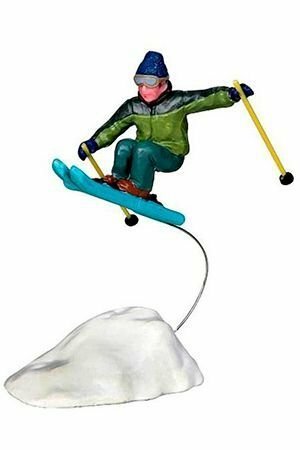 Фигурка 'Лыжник прыгает с трамплина', полистоун, 10 см, LEMAX 22046-lemax
