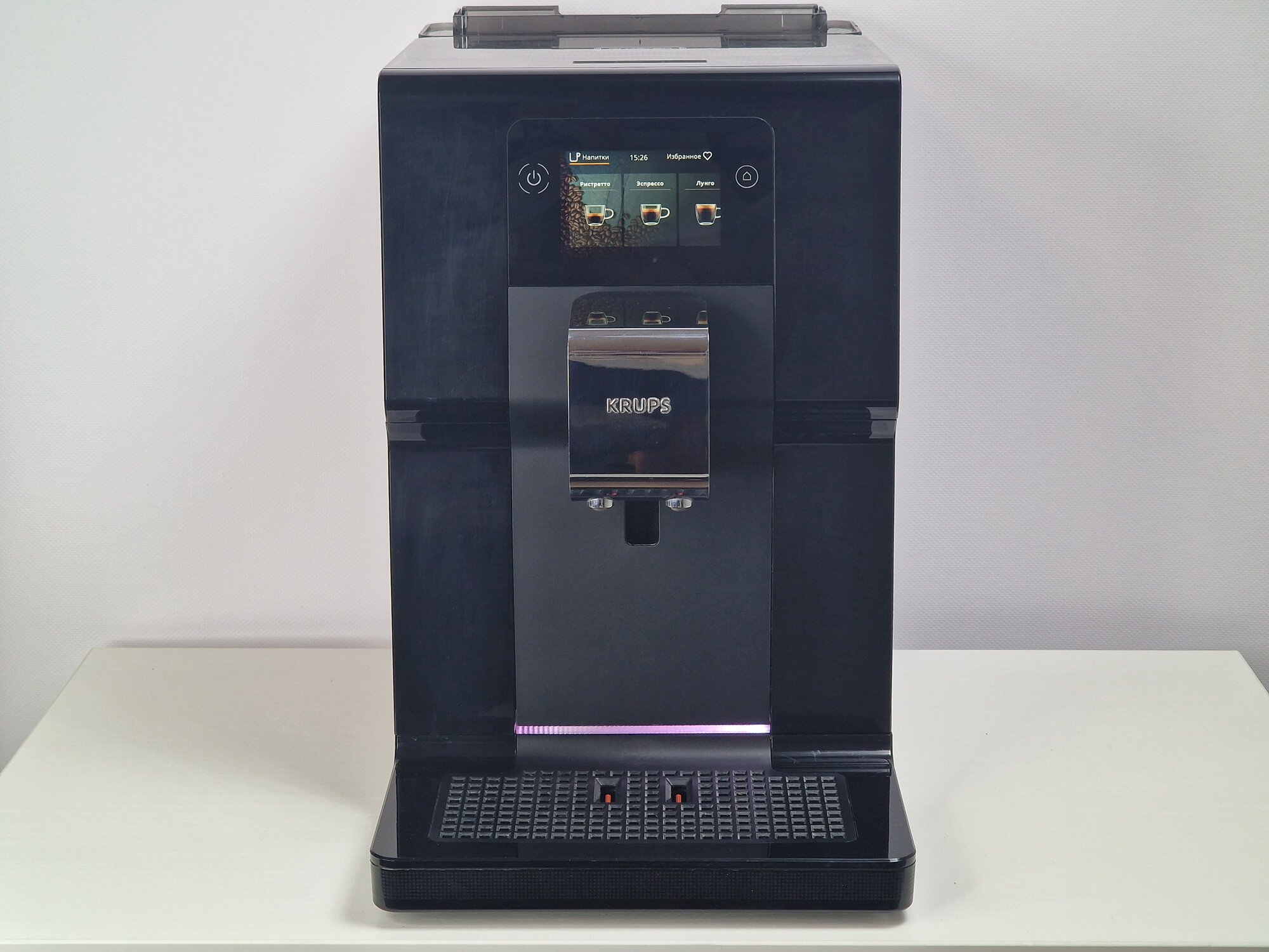 Кофемашина Krups Intuition Preference EA873810, мощность 1450 Вт, давление 15 бар, черный