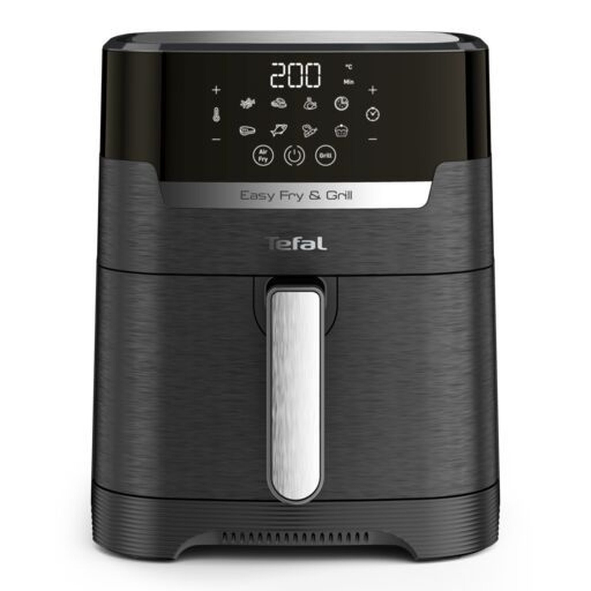 Аэрофритюрница Tefal Easy Fry&Grill EY505, 8 программ, 4,2 л, сенсорное управление, черная
