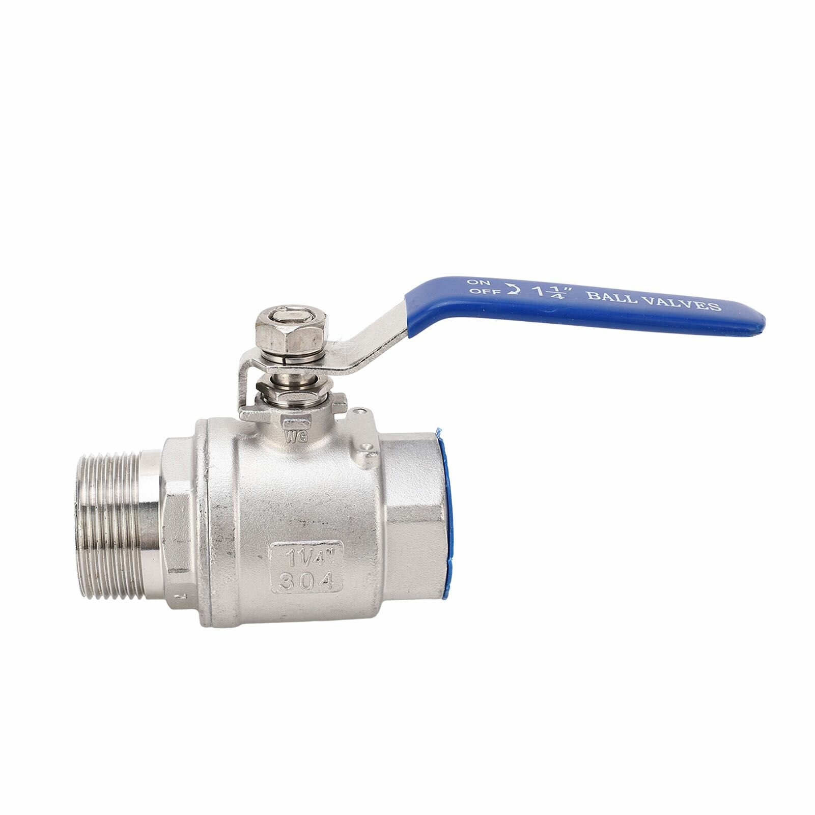 Шаровой клапан с резьбой 1 1/4 дюйма DN32, 1000WOG, номинальное рабочее давление, шаровой клапан с внутренней и наружной резьбой NPT