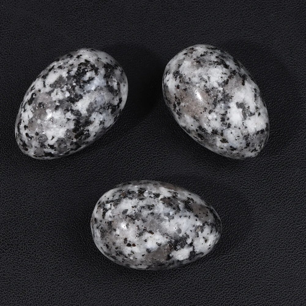 Каменная статуэтка яйцо 20*30 мм vinswet Серебряный, 1pcs, 17 Spot stone