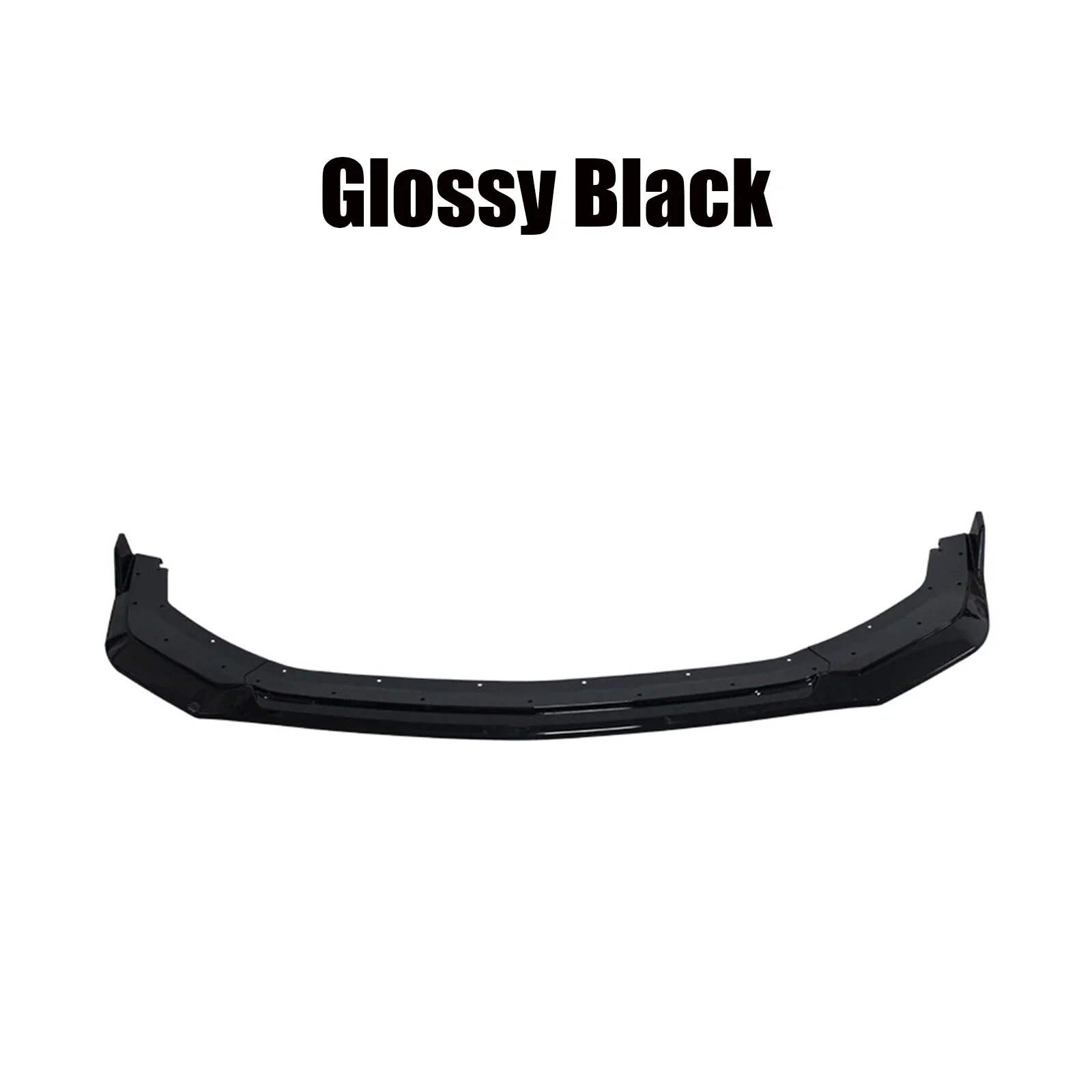 Для Ford Mustang S650 GT Ecoboost 2024 2025 автомобильный передний бампер, спойлер, сплиттер, матовый глянцевый черный вид из углеродного волокна Glossy Black