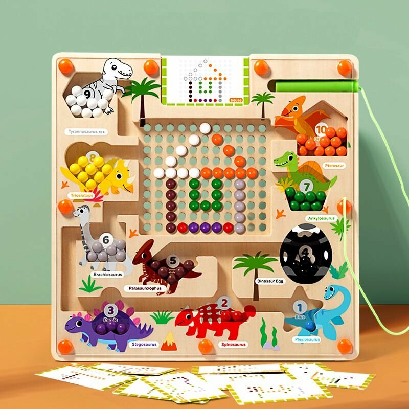 Развивающая игра Магнитный лабиринт / Логическая игрушка для подготовки детской руки к письму