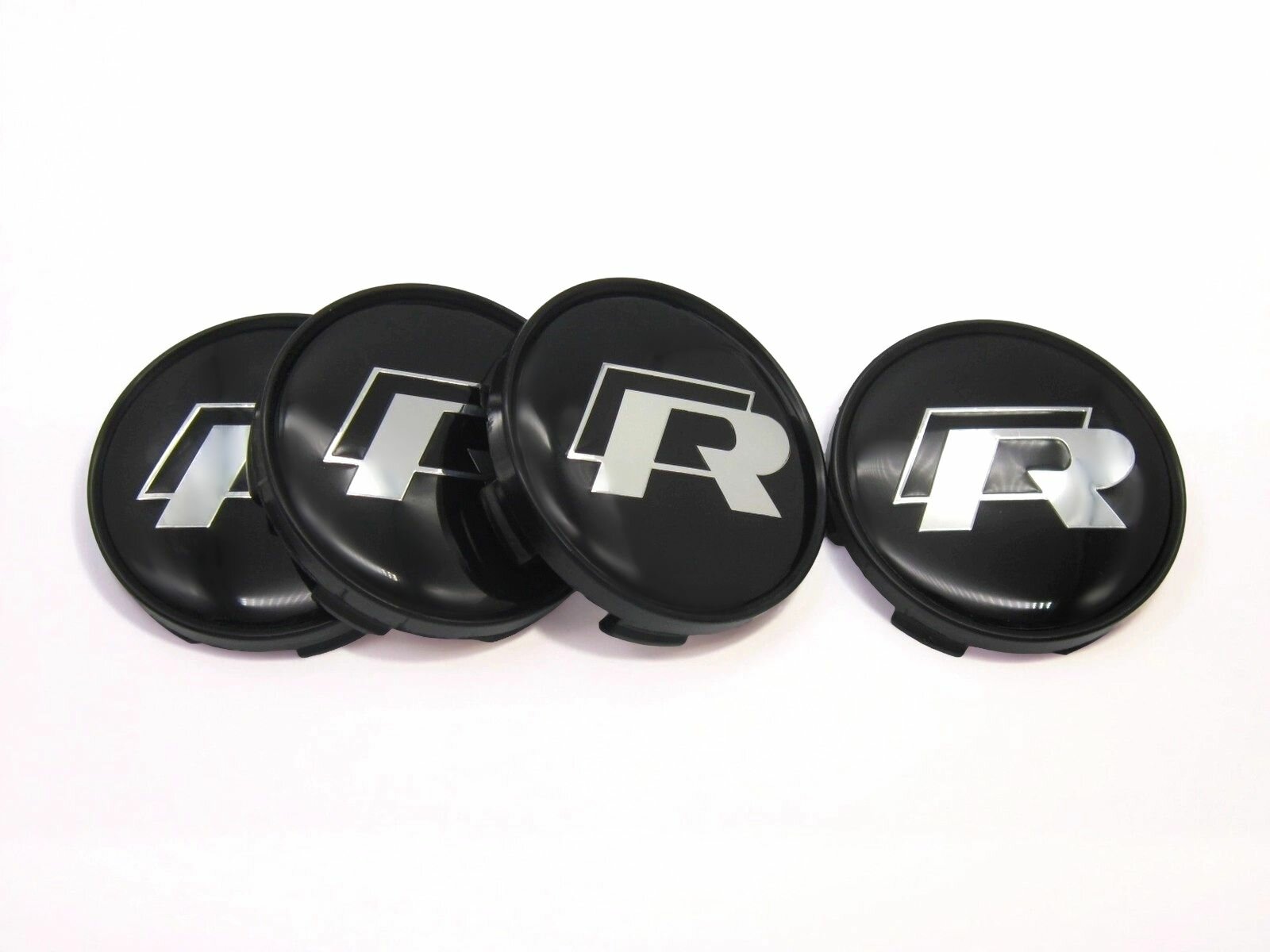 Колпачки заглушки на литые диски R black 59/56/10 мм, комплект 4 шт.