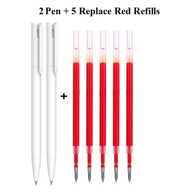 Шариковая ручка Xiaomi Mijia BUSINESS 0,5 мм Красный, 2pen 5red refills