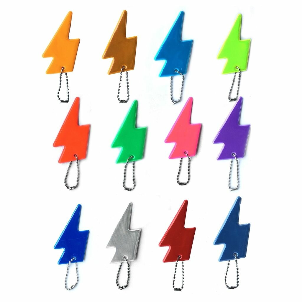 Светоотражающий кулон "Молния"