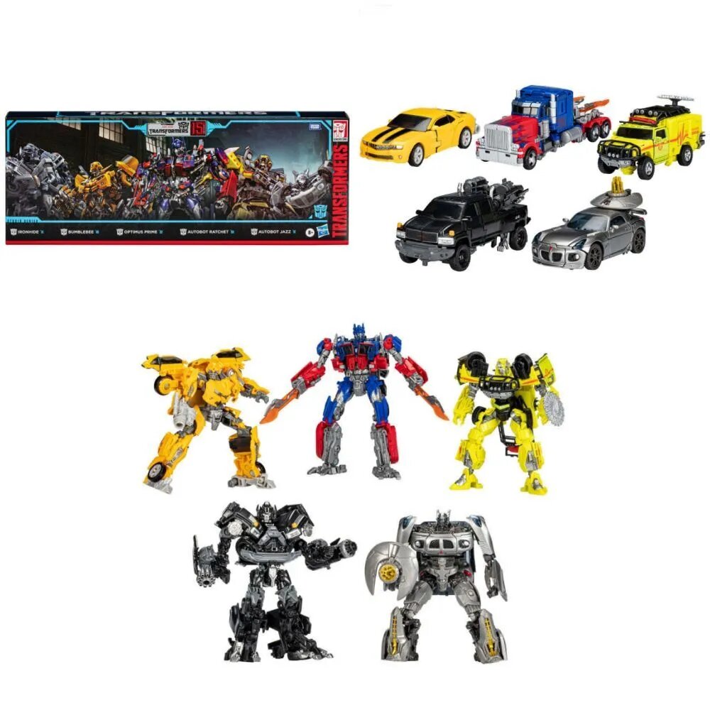 Трансформеры Hasbro Игрушка Transformers Studio Series Transformers Movie 1 15th Anniversary Multipack 11.5-16.5cm