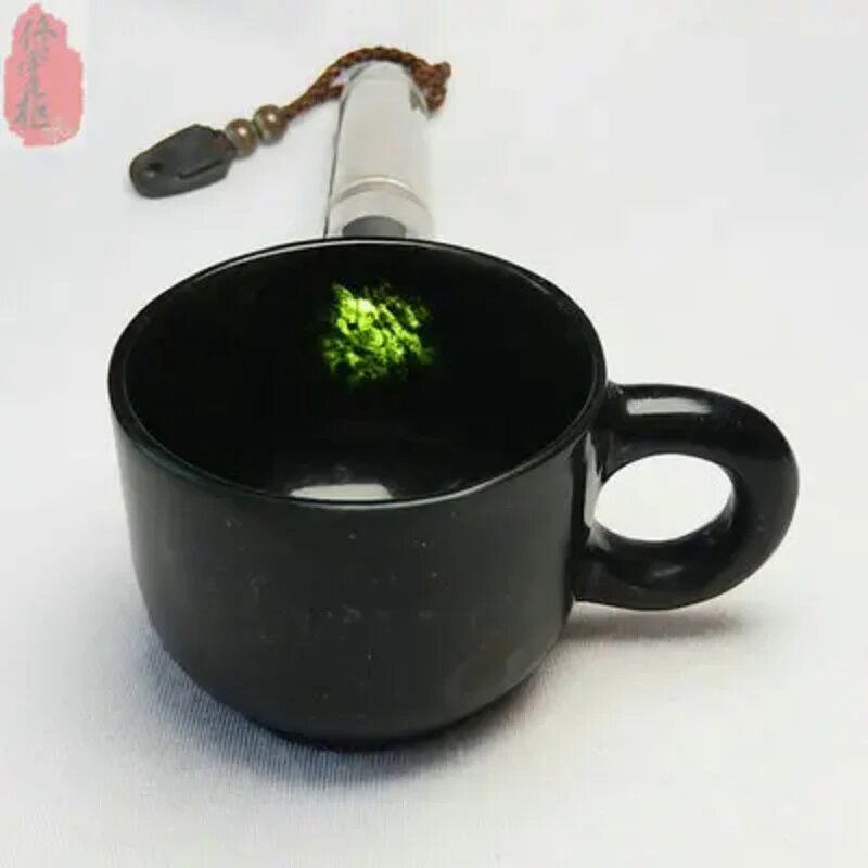 Чайный стакан "Черный нефрит", для 1 персоны, натуральный камень