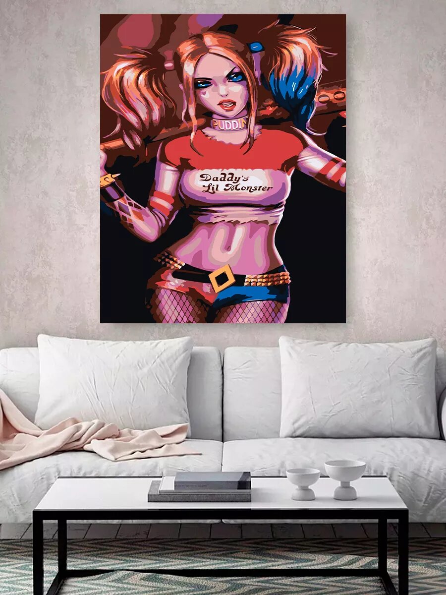 Картина по номерам Харли Квинн