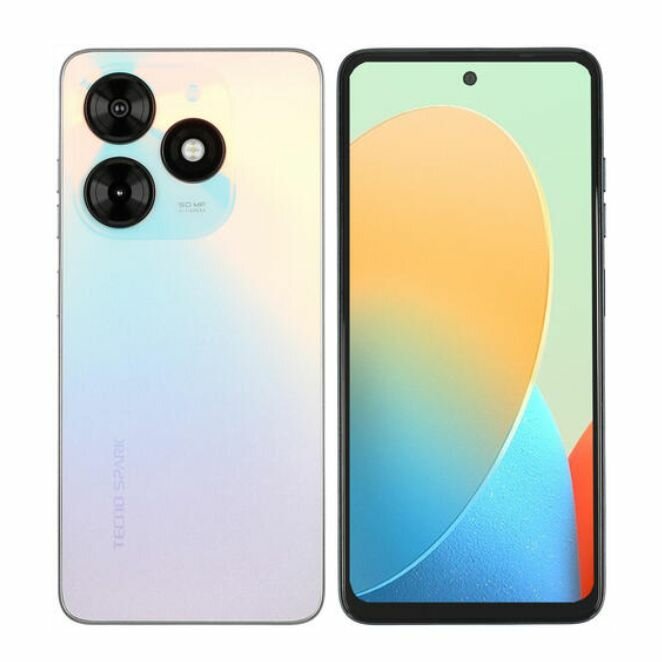 6,56" Смартфон Tecno SPARK 20C 8/128 ГБ (4894947011788) 2023, белый