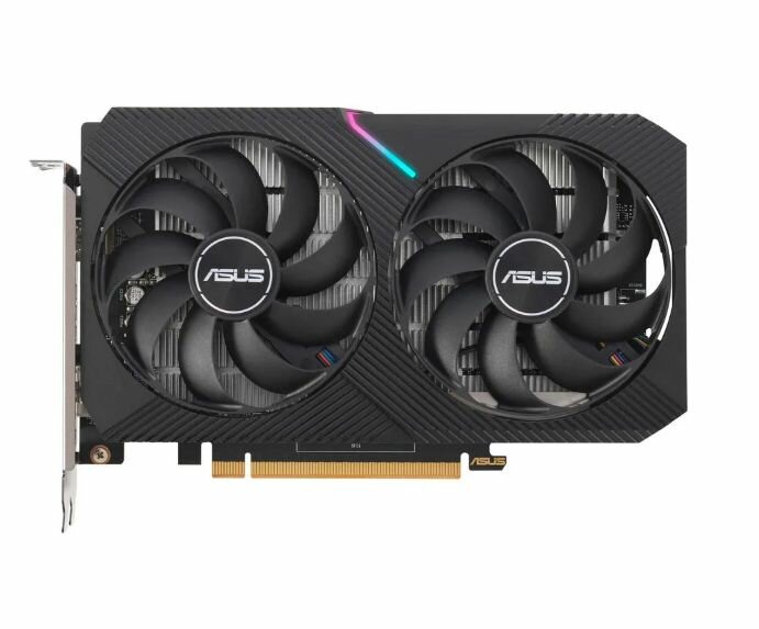 Видеокарта ASUS AMD Radeon RX 6400 DUAL (DUAL-RX6400-4G) - PCI Express 4.0, 4 ГБ, GDDR6, 64 бит, HDMI, DisplayPort, GPU 2039 МГц