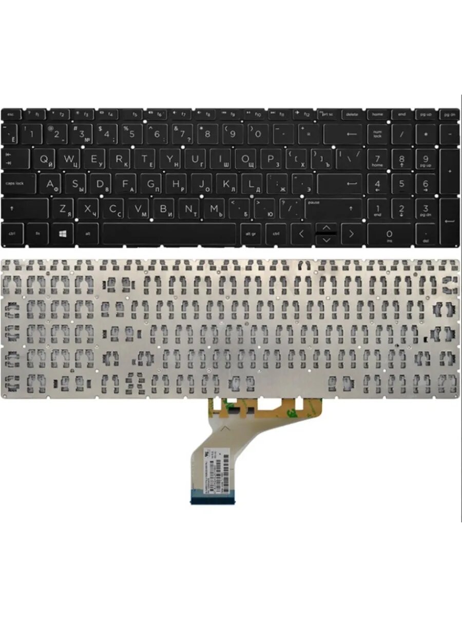 Клавиатура HP Pavilion 15-cs2000 без подсветки (белые клави