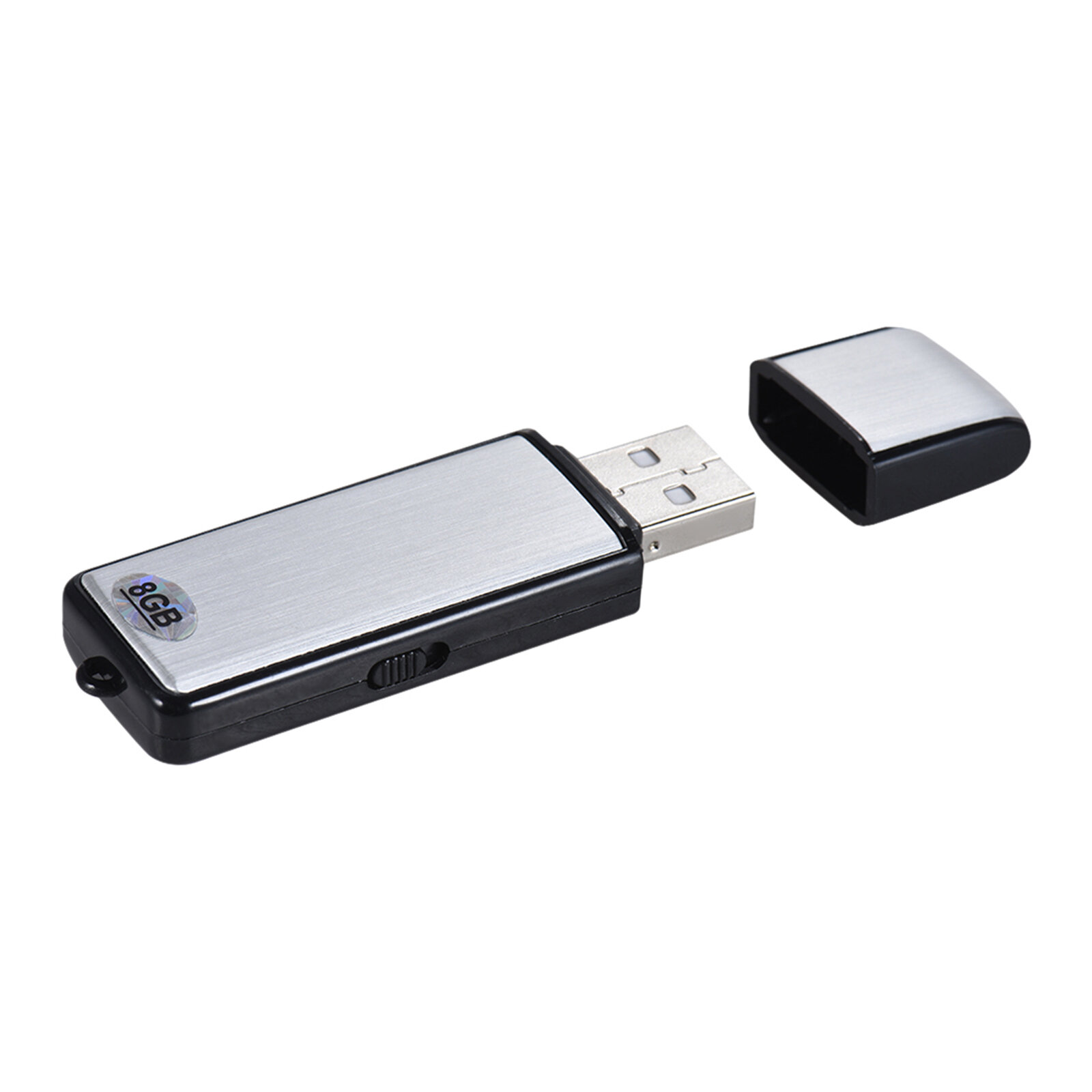 Цифровой аудио диктофон USB 8 ГБ USB-диск флэш-накопитель Memory Stick 18 часов записи с возможностью подзарядки для офиса и школы