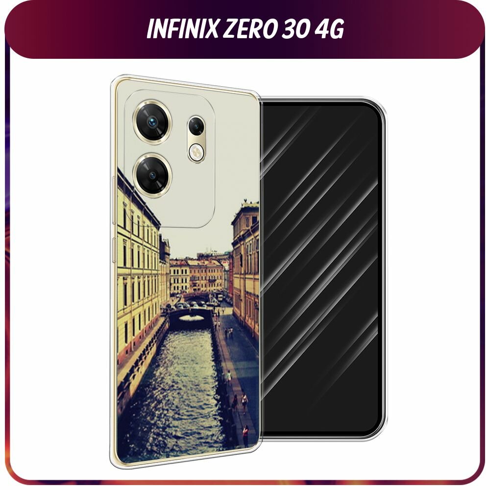 Чехол на Infinix Zero 30 4G / Инфиникс Зеро 30 4G с принтом "Санкт-Петербург"
