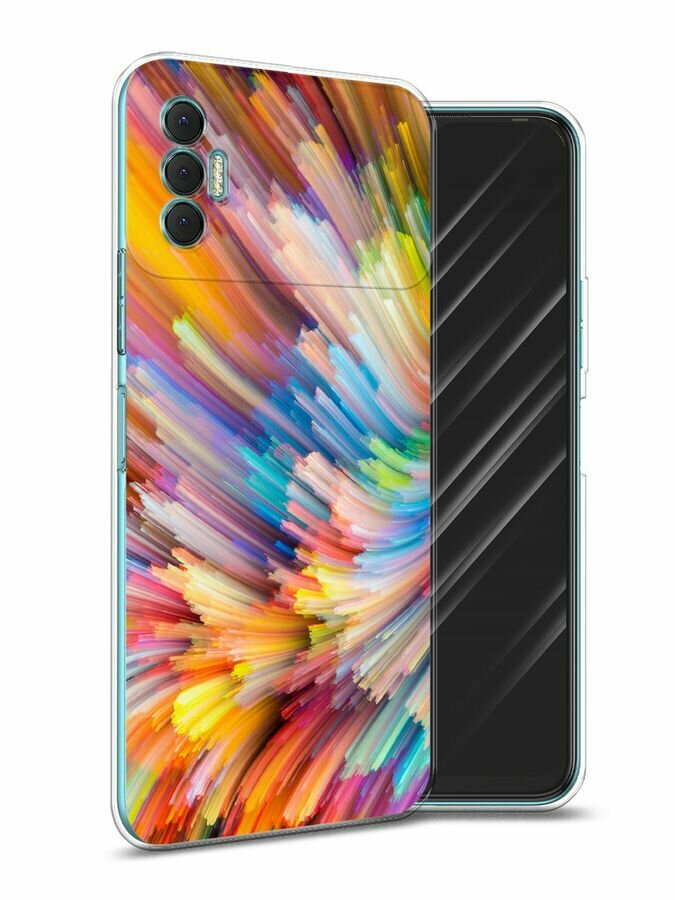 Чехол на Tecno Spark 8P / Техно Спарк 8P с принтом Абстракция 4