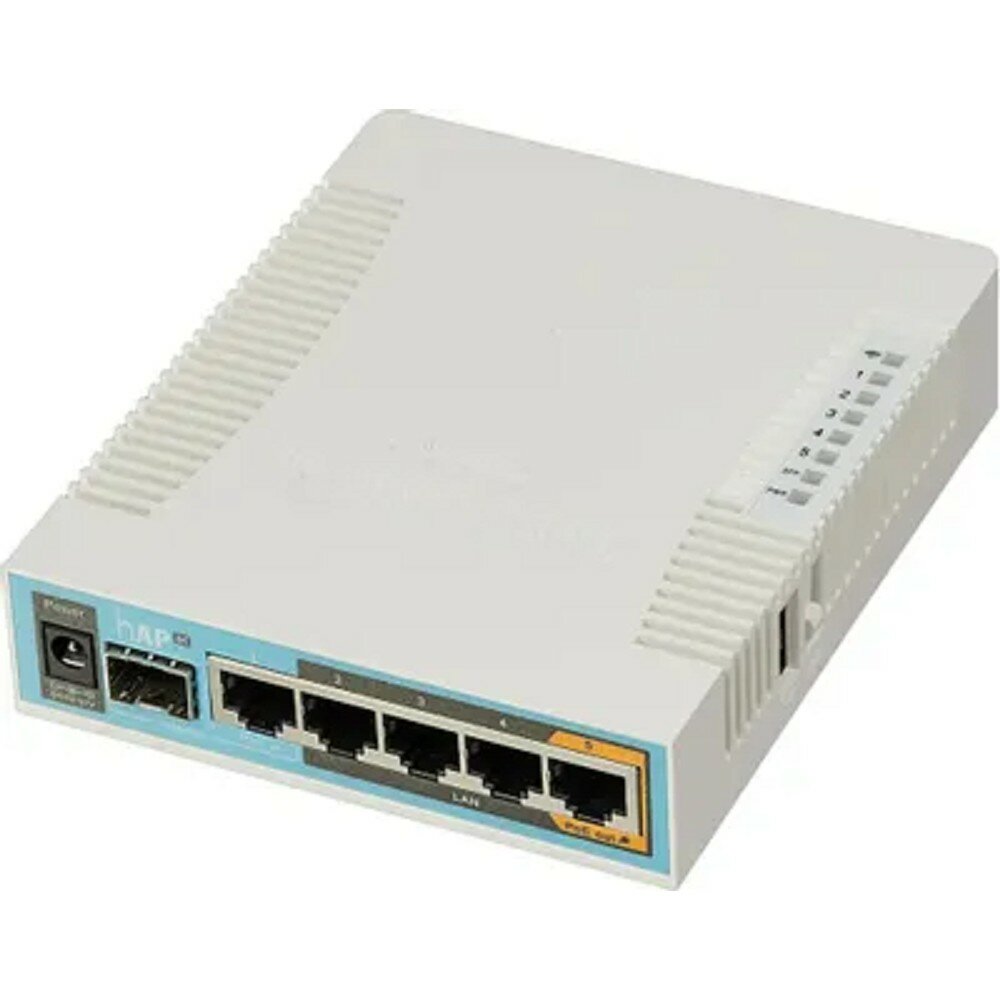 Маршрутизатор MikroTik RB962UiGS-5HacT2HnT Wi-Fi 4 (802.11n) 2,4 ГГц, 5 ГГцГГц 300