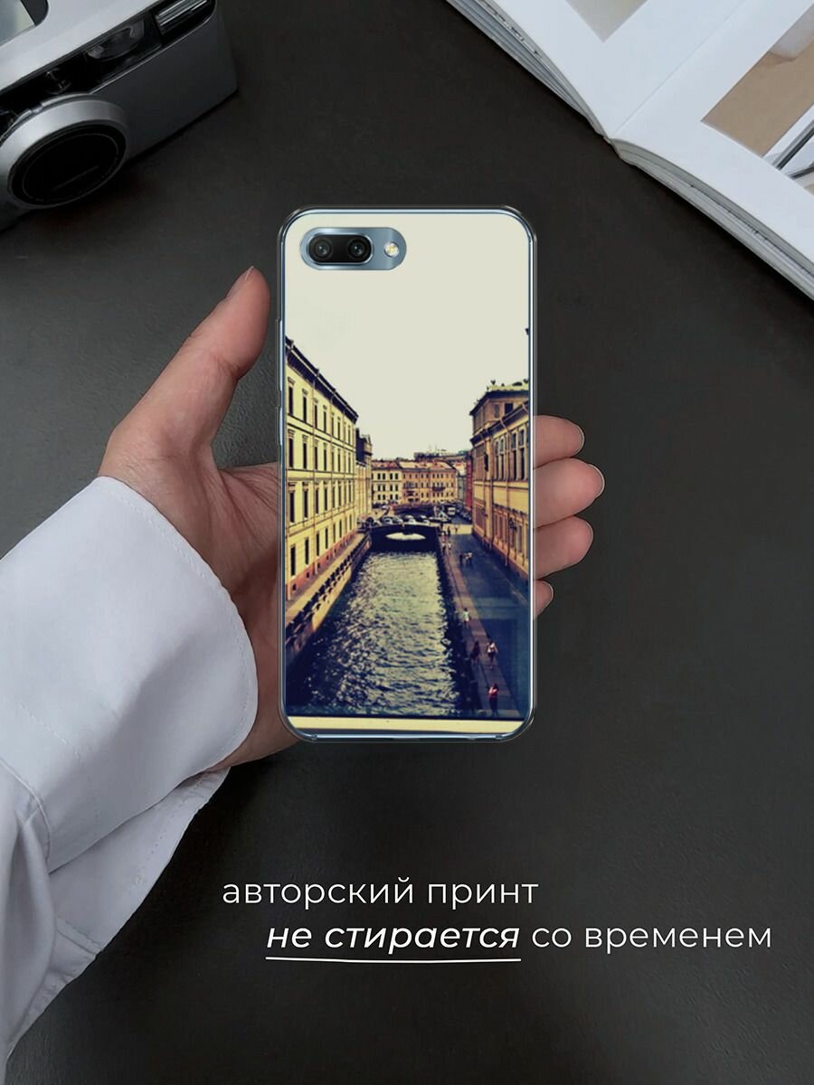Силиконовый чехол на Honor 10 / Хонор 10 с принтом "Санкт-Петербург" — фото 1