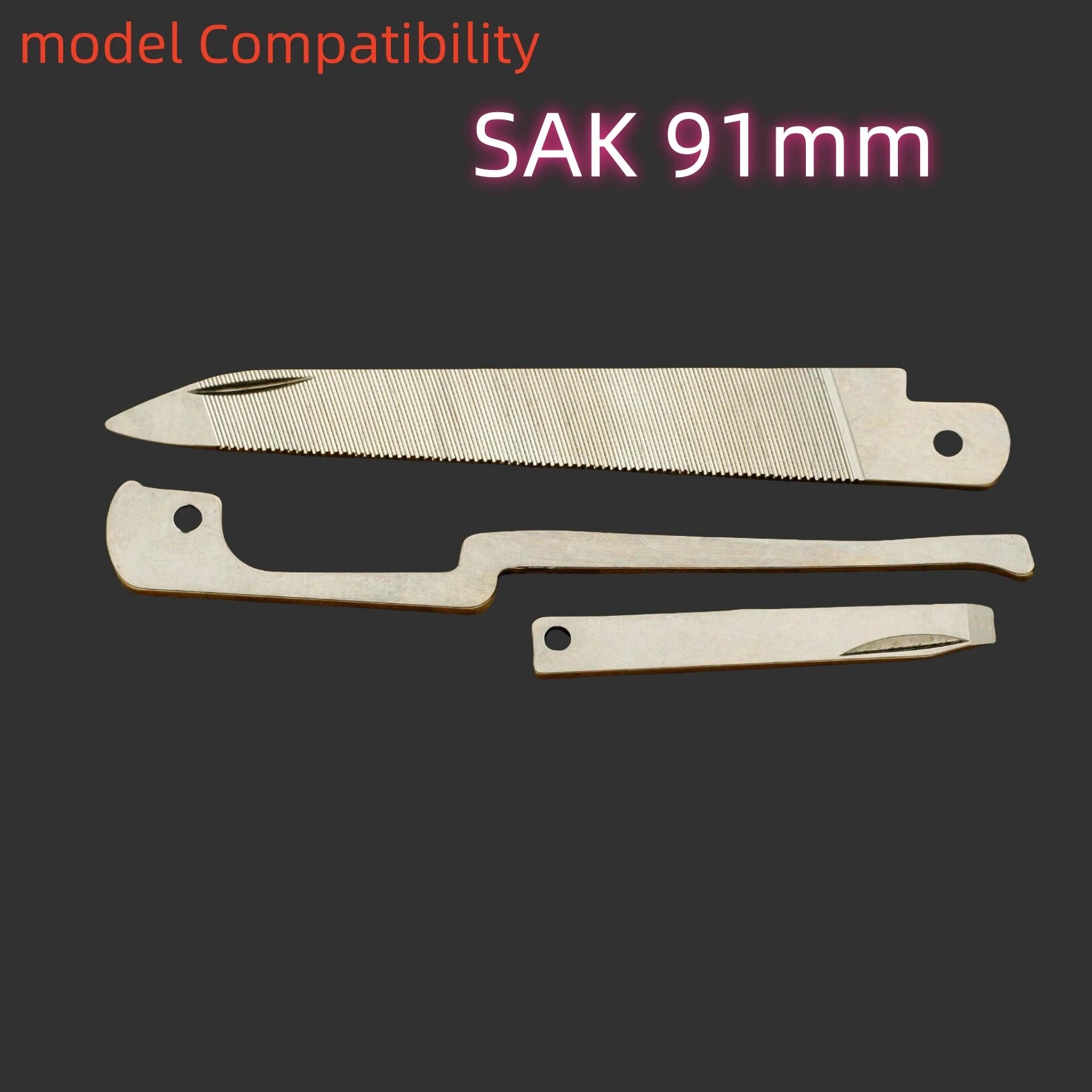 1 комплект, сменный оригинальный металлический напильник, долото и пружина для швейцарского армейского ножа Victorinox 91 мм, аксессуары Swiss Champ Ranger