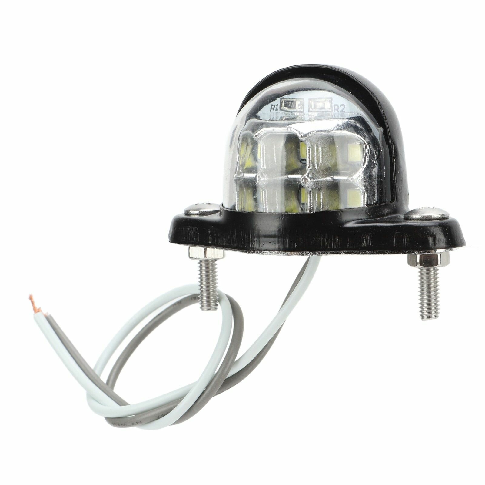 Универсальная светодиодная подсветка номерного знака, белая высокая яркость 6 SMD, лампа номерного знака для прицепа-фургона, прочная и водонепроницаемая